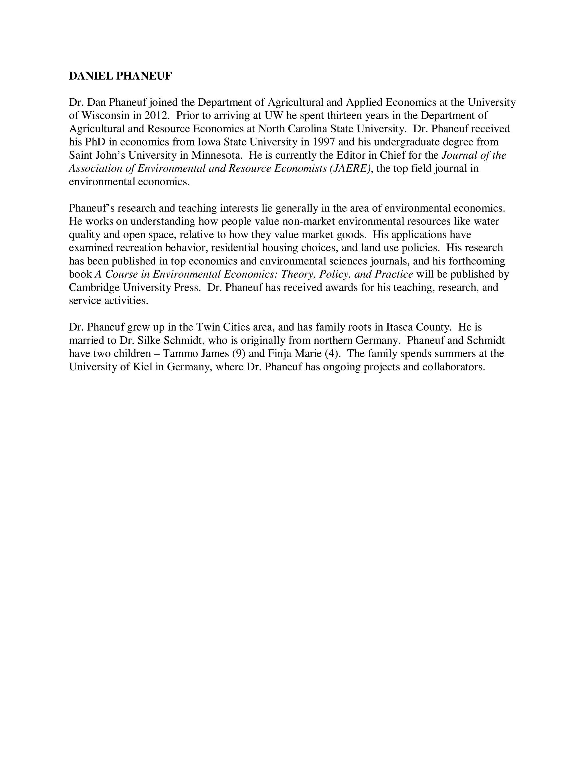 An Economic Assessment of the Value of Lakes and Lake Water Quality In ...