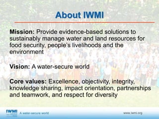 IWMI in Action | PPTX