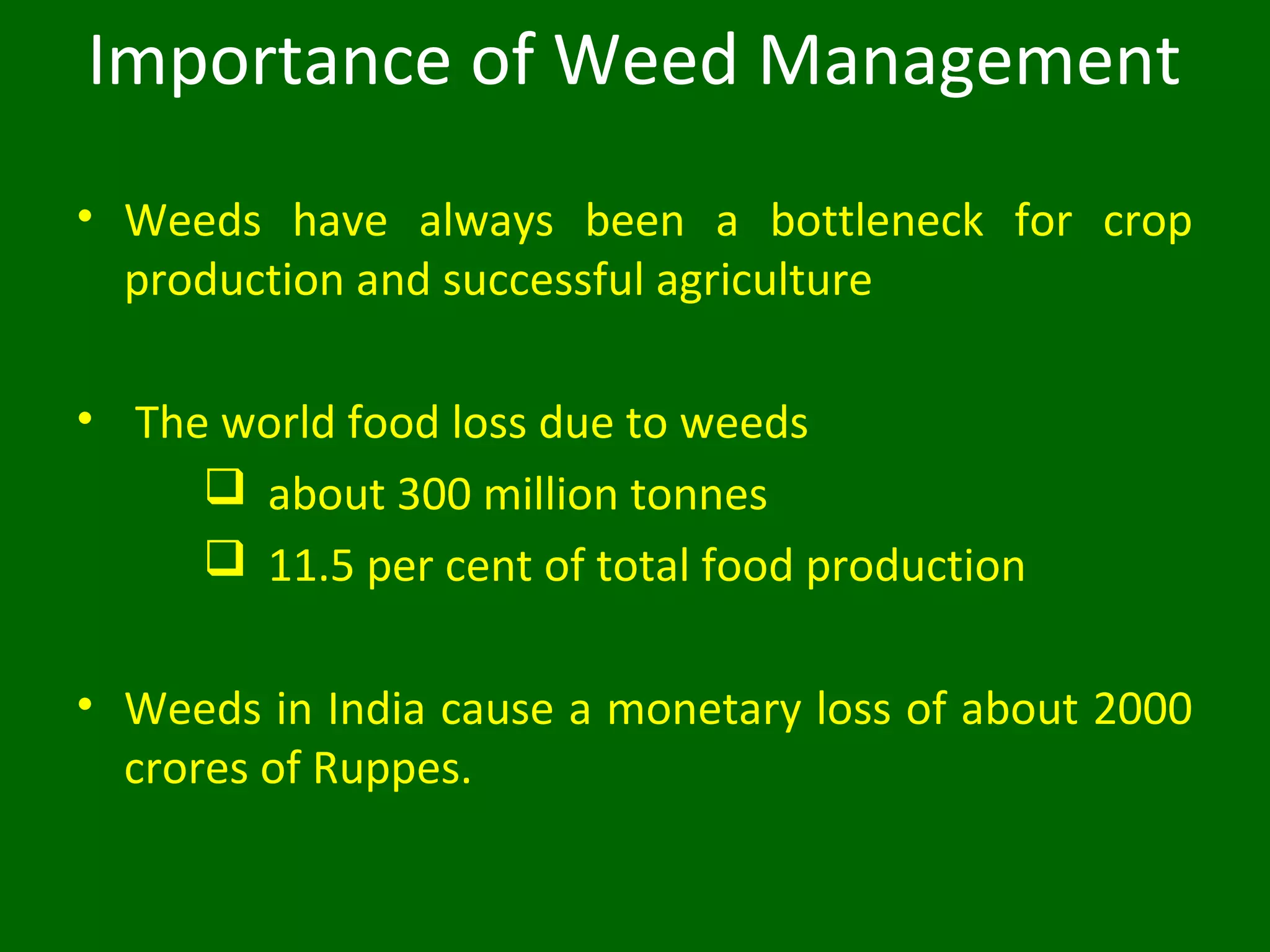 Integrated weed Management in pulses and oilseeds | PPT