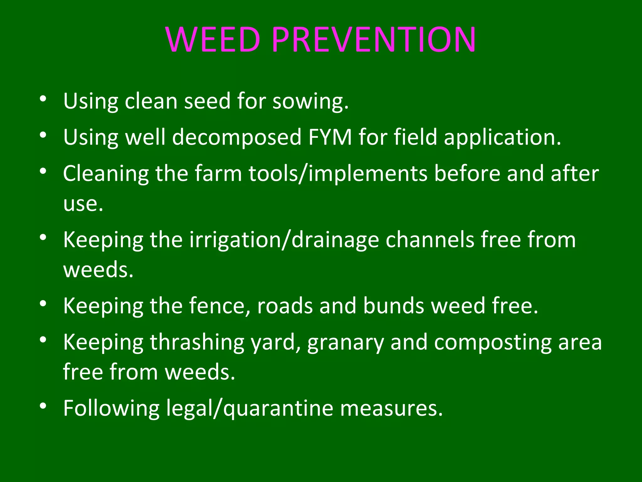 Integrated weed Management in pulses and oilseeds | PPT