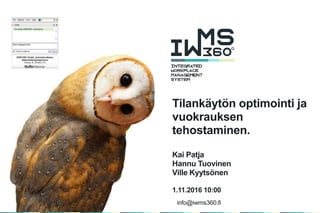 Iwms360 3.webinaari | PPTX