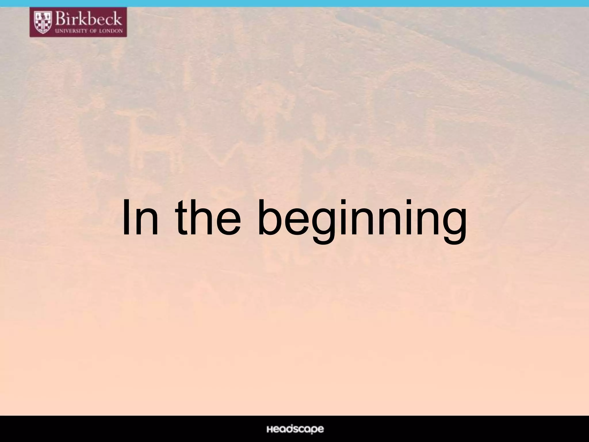 Telling the Birkbeck Story | PPT