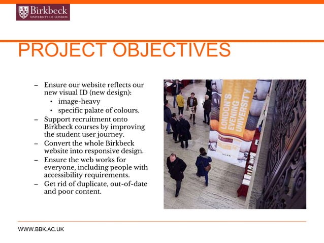 Telling the Birkbeck Story | PPT