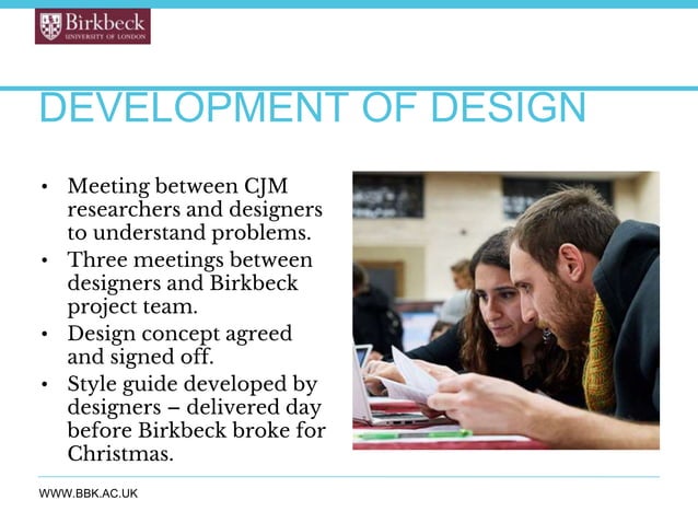Telling the Birkbeck Story | PPT