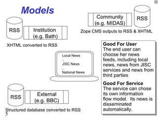 IWMW 2001: Automated News Feeds (4) | PPT