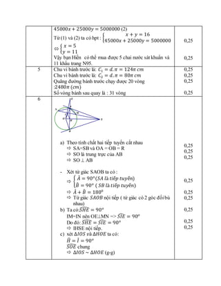 Đề Thi HK2 Toán 9 - TH THCS THPT Việt Anh | DOCX