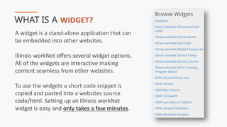 Illinois workNet Widget | PPTX