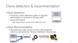 Proactive Clone Recommendation System for Extract Method Refactoring | PPTX