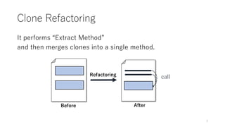 Proactive Clone Recommendation System for Extract Method Refactoring | PPTX