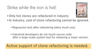 Proactive Clone Recommendation System for Extract Method Refactoring | PPTX
