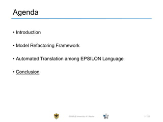 Automated Translation among EPSILON Languages for Performance-Driven UML Software Model ...