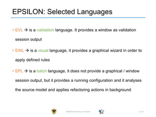 Automated Translation among EPSILON Languages for Performance-Driven ...
