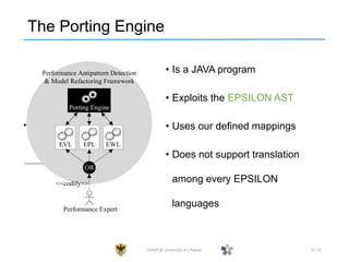 Automated Translation among EPSILON Languages for Performance-Driven UML Software Model ...