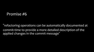 Refactoring Mining - The key to unlock software evolution | PPT