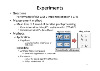 A GPU Implementation of Generalized Graph Processing Algorithm GIM-V | PDF | Computer Software ...