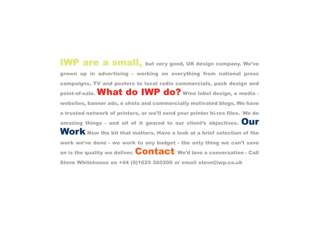 Iwp wine portfolio | PPT