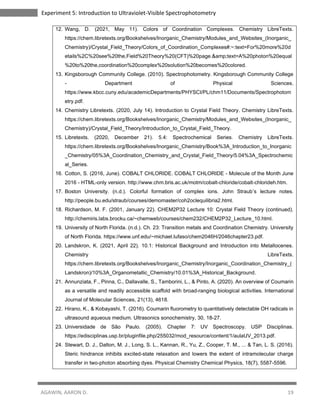 Experiment 5: Introduction to Ultraviolet-Visible Spectrophotometry | PDF