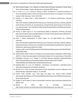 Experiment 5: Introduction to Ultraviolet-Visible Spectrophotometry | PDF