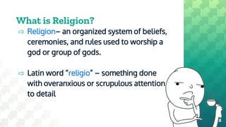 IWRBS Religion in a different light | PPTX