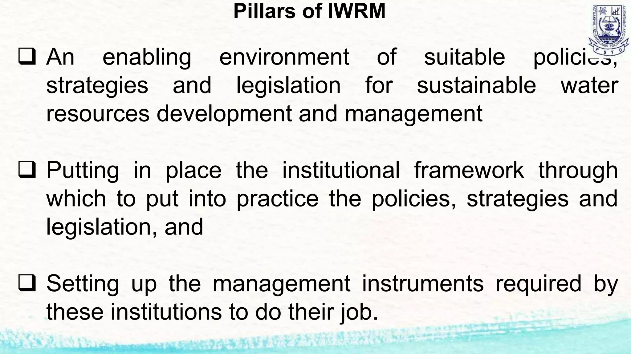 Integrated Water Resource Management | PPTX