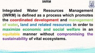 Integrated Water Resource Management | PPTX