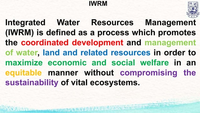 Integrated Water Resource Management | PPTX