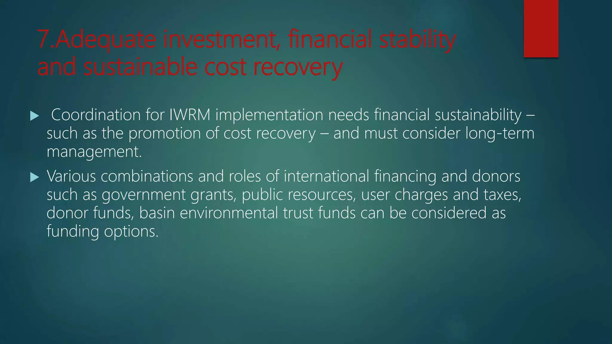 Integrated Water Resources Management (IWRM) | PPTX