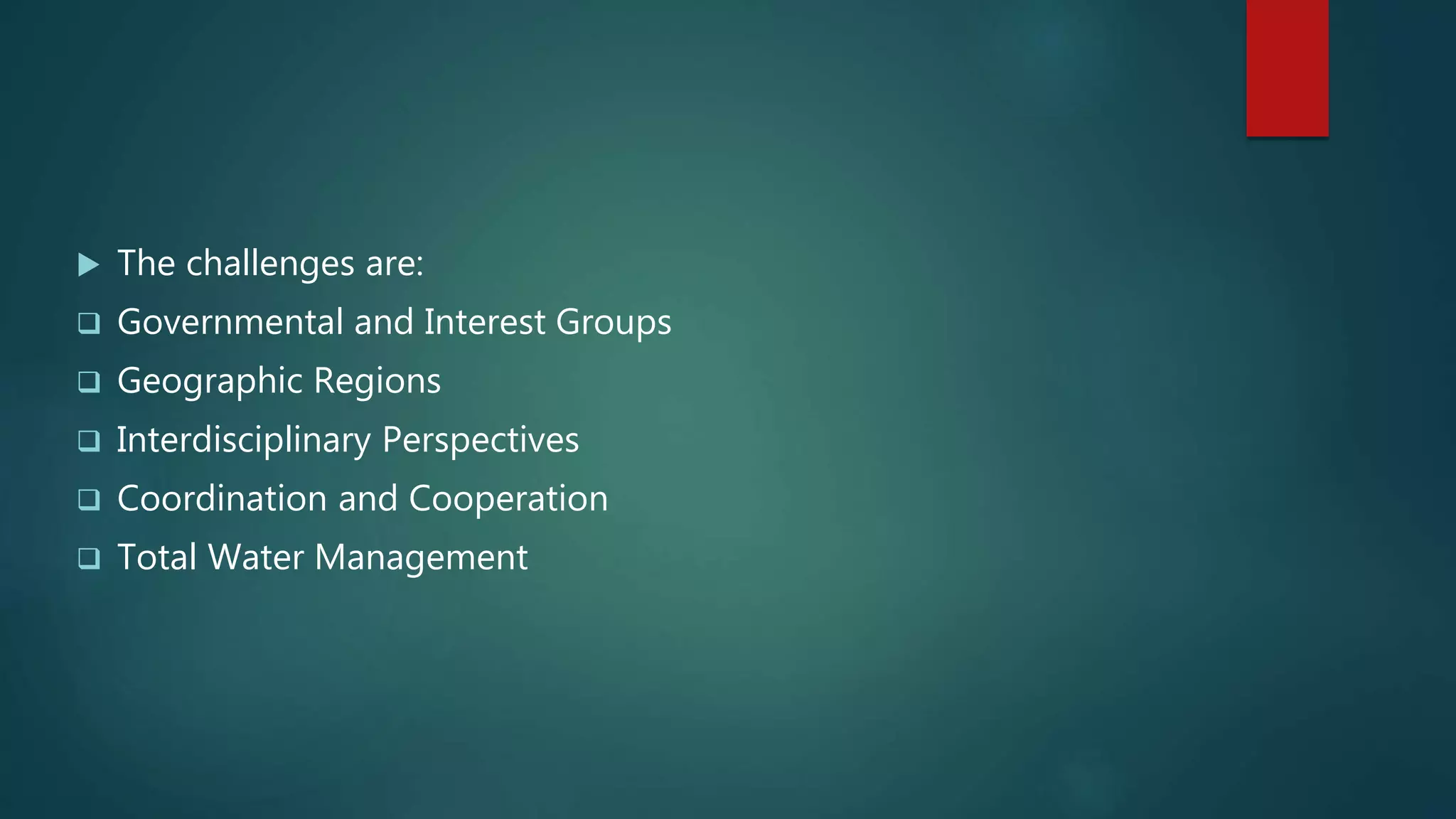 Integrated Water Resources Management (IWRM) | PPTX