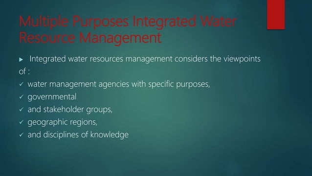 Integrated Water Resources Management (IWRM) | PPTX | Environment | Science