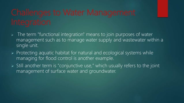 Integrated Water Resources Management (IWRM) | PPTX | Environment | Science