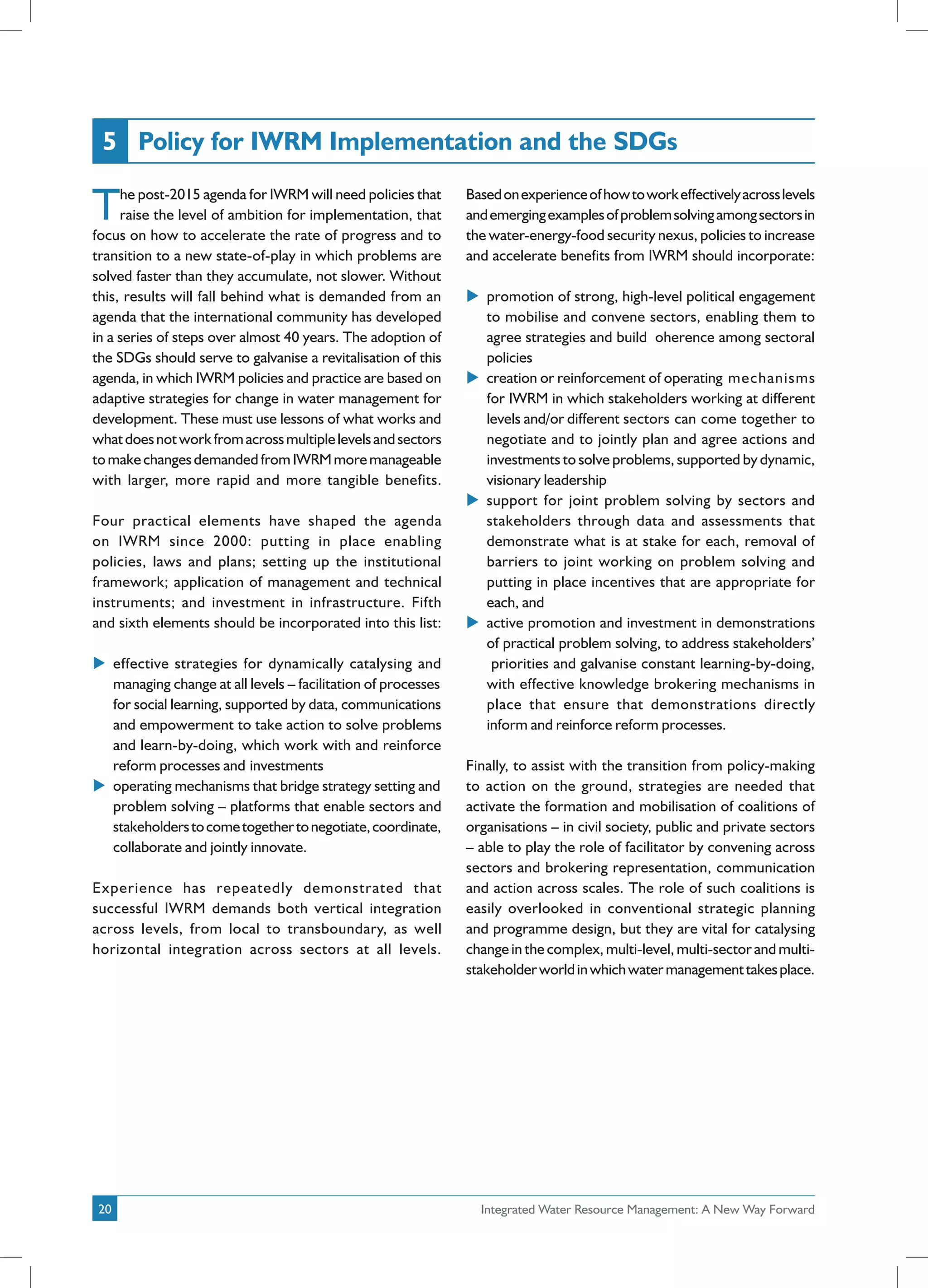 Iwrm a new_way_forward_1 | PDF