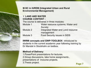 Iwrm in university education | PPT