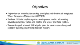 IWRM Presentation Slides on water resources | PPTX
