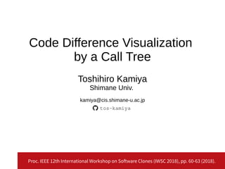 Code Difference Visualization by a Call Tree | PDF | Web Development | Internet