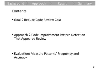 Mining Source Code Improvement Patterns from Similar Code Review Works | PDF