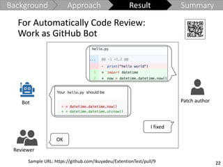 Mining Source Code Improvement Patterns from Similar Code Review Works | PPT