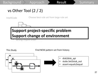 Mining Source Code Improvement Patterns from Similar Code Review Works | PPT