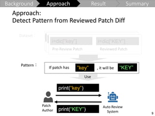 Mining Source Code Improvement Patterns from Similar Code Review Works | PPT