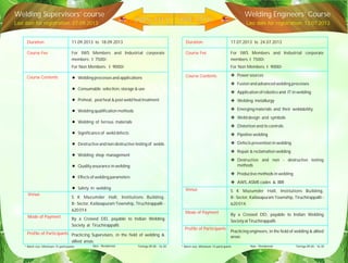 IWS Course Calendar for updating the guidelines | PPT