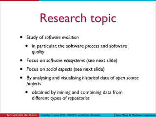 Analysing the evolution of social aspects of open source software ecosystems | PDF | Operating ...