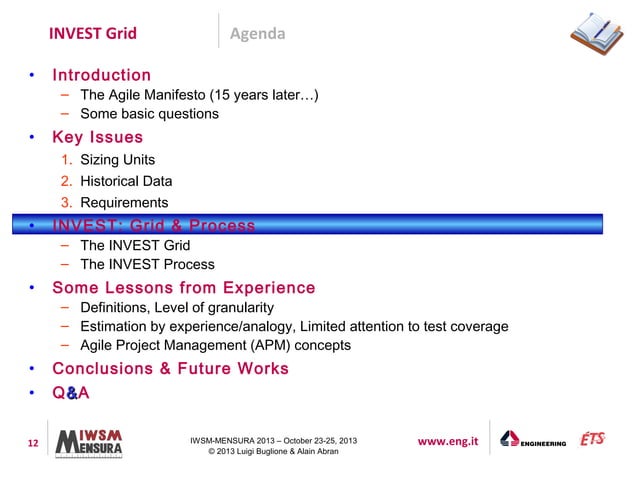 Improving the User Story Agile Technique Using the INVEST Criteria ...