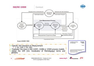 Measurement Process: Improving the ISO 15939 Standard | PDF ...