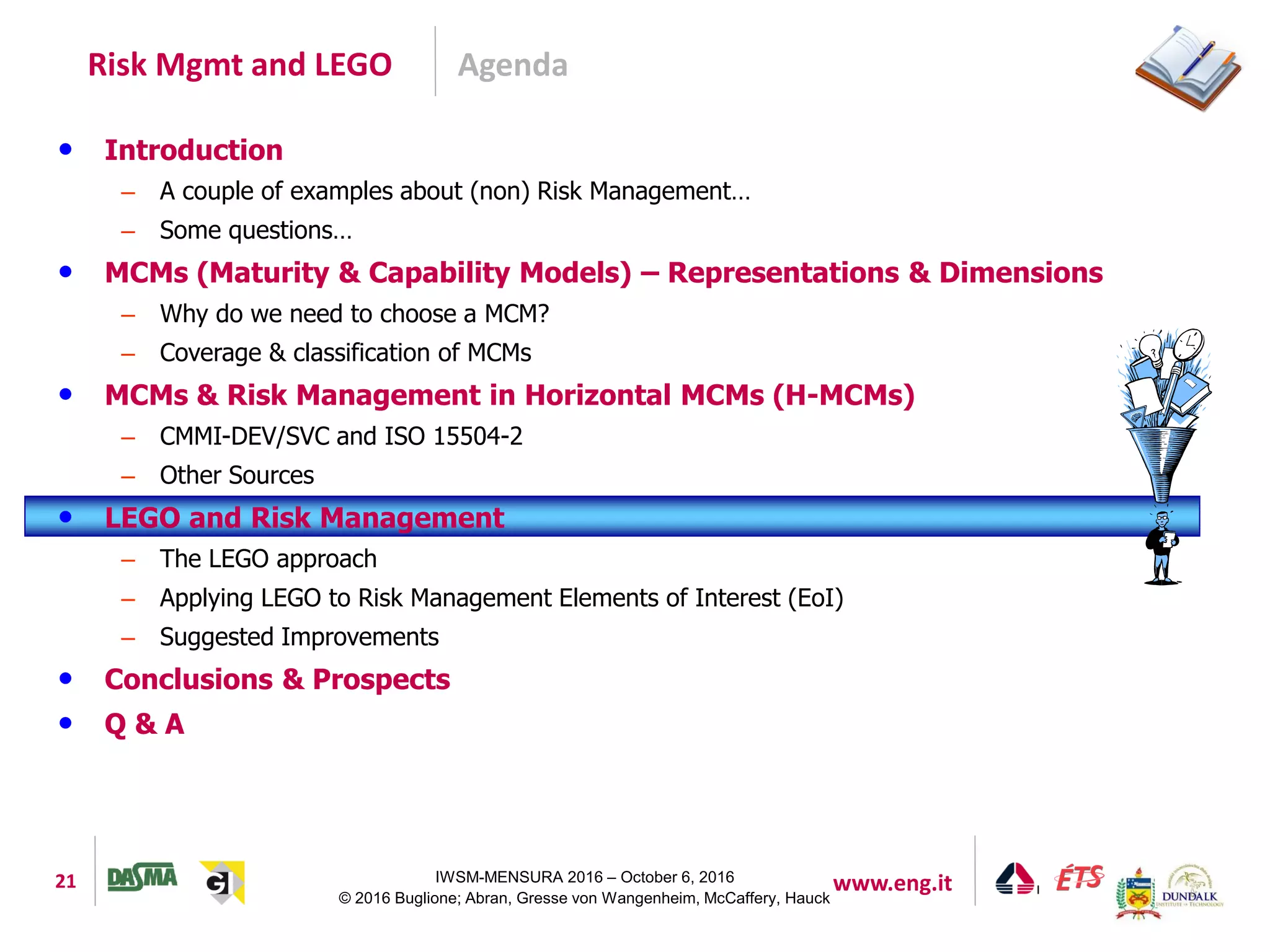 Risk Management: Achieving Higher Maturity & Capability Levels through ...