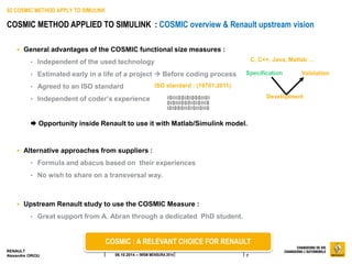 IWSM2014 - Manage the Automotive Embedded Software Development Cost & Productivity with the ...