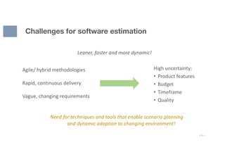 Software Estimation - towards prescriptive analytics | PPT