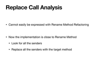 Transformation-based Refactorings: a First Analysis | PPT