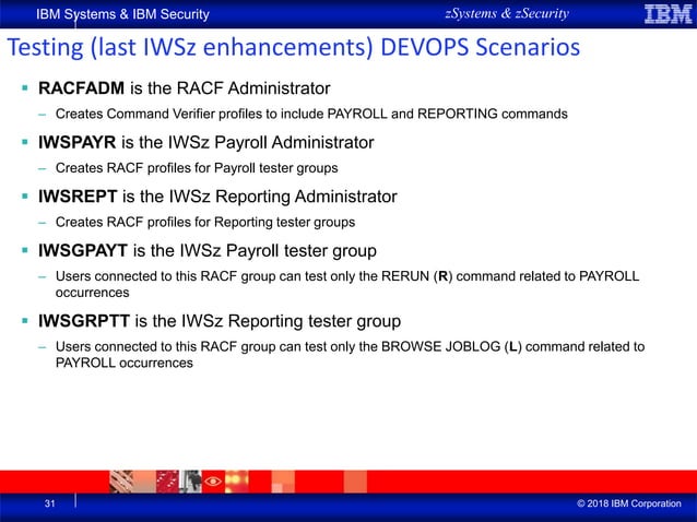 IBM Workload Scheduler for z/OS Security with RACF & IBM zSecure | PPTX