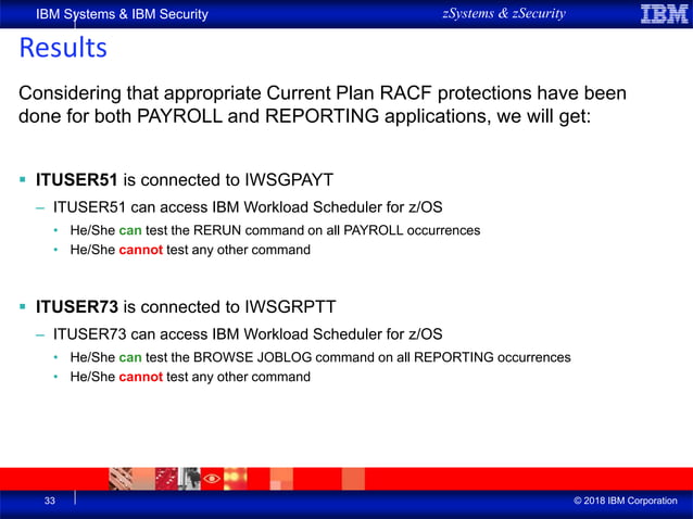 IBM Workload Scheduler for z/OS Security with RACF & IBM zSecure | PPTX