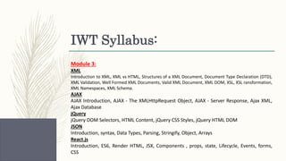 Internet and Web Technology (CLASS-1) [Introduction] | PPTX