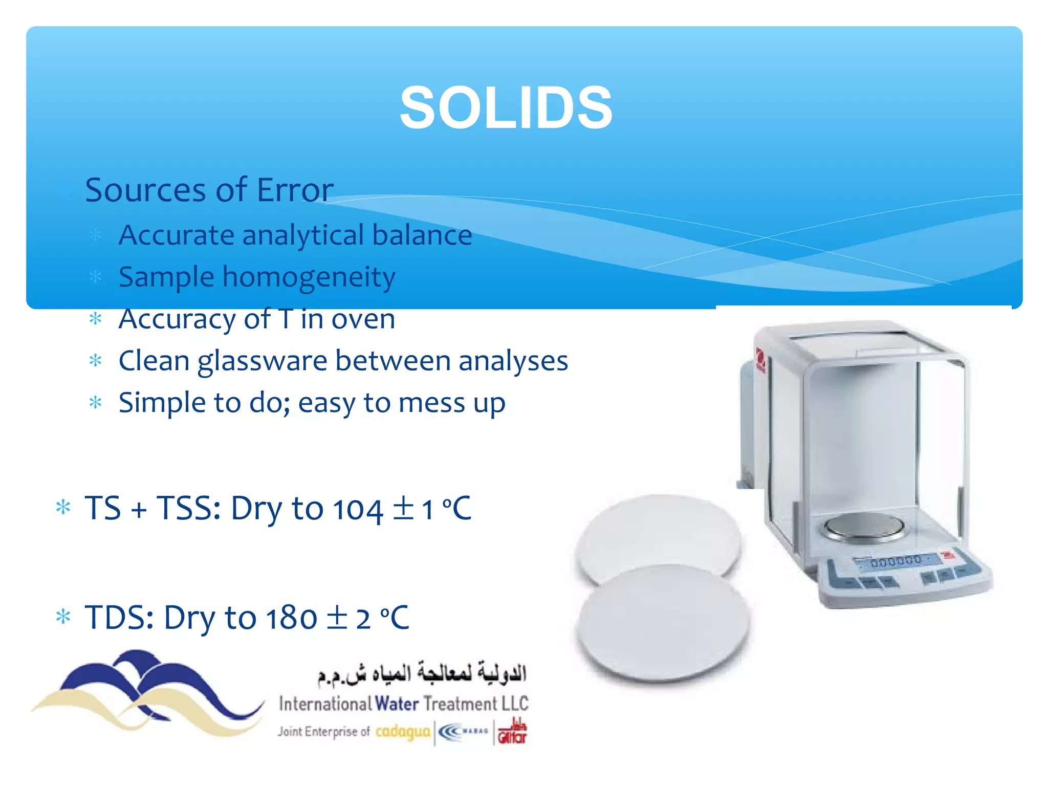 Water Analysis & Test Method | PPT